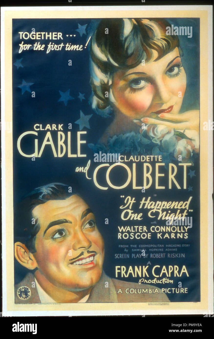Studio Publicity Still: "It Happened One Night" Poster 1934 Columbia ...