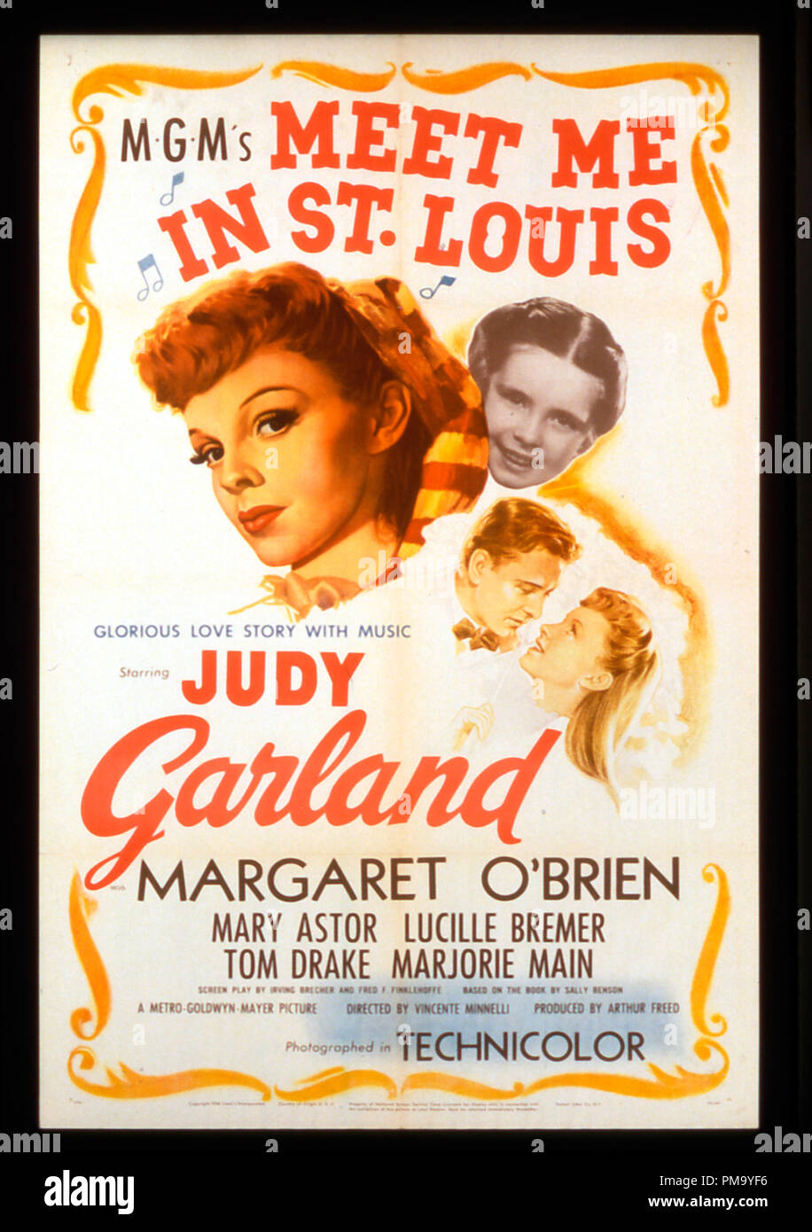 Studio Publicity Still: "Meet Me in St. Louis" Poster 1944 MGM File ...