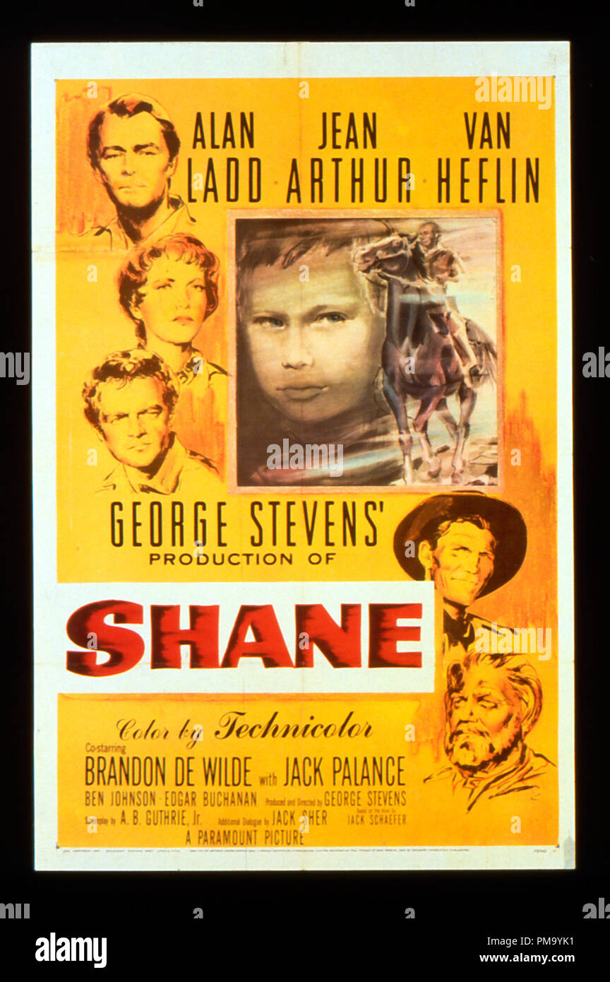 Shane movie poster hi-res stock photography and images - Alamy