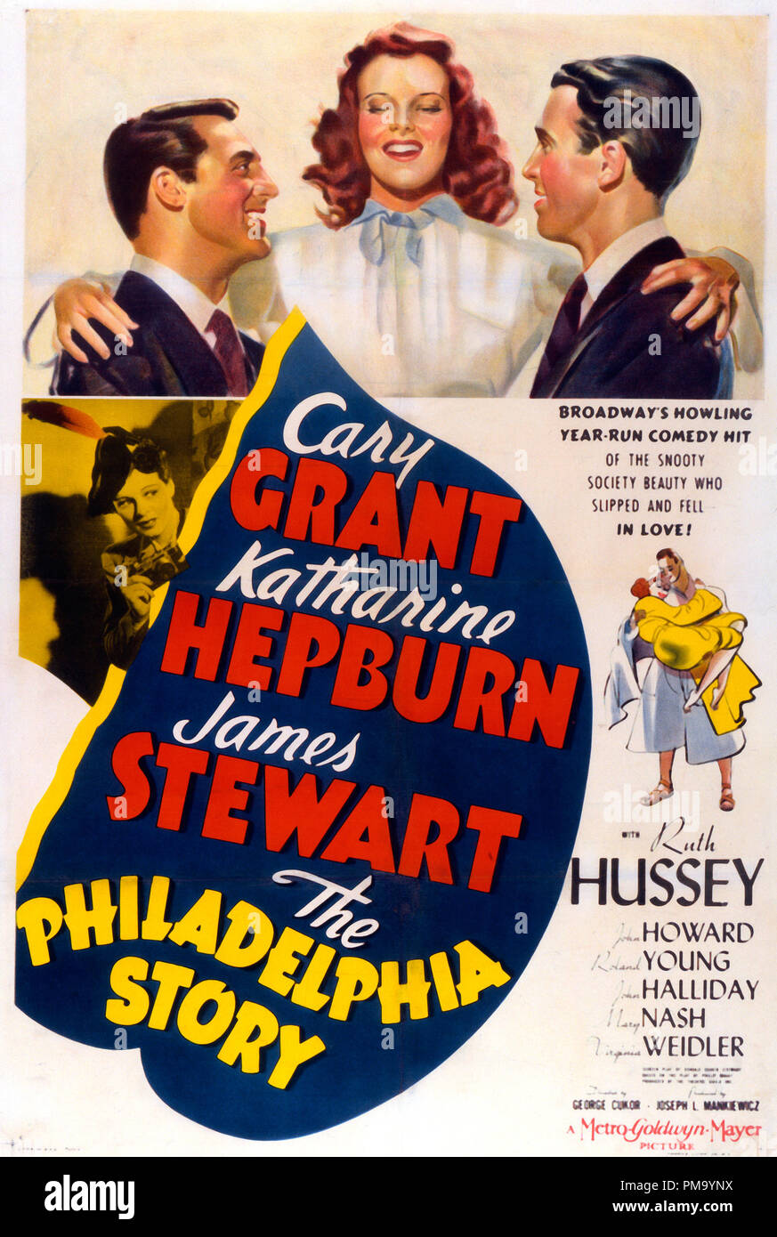 Cary Grant, Katharine Hepburn, James Stewart, "The Philadelphia Story ...
