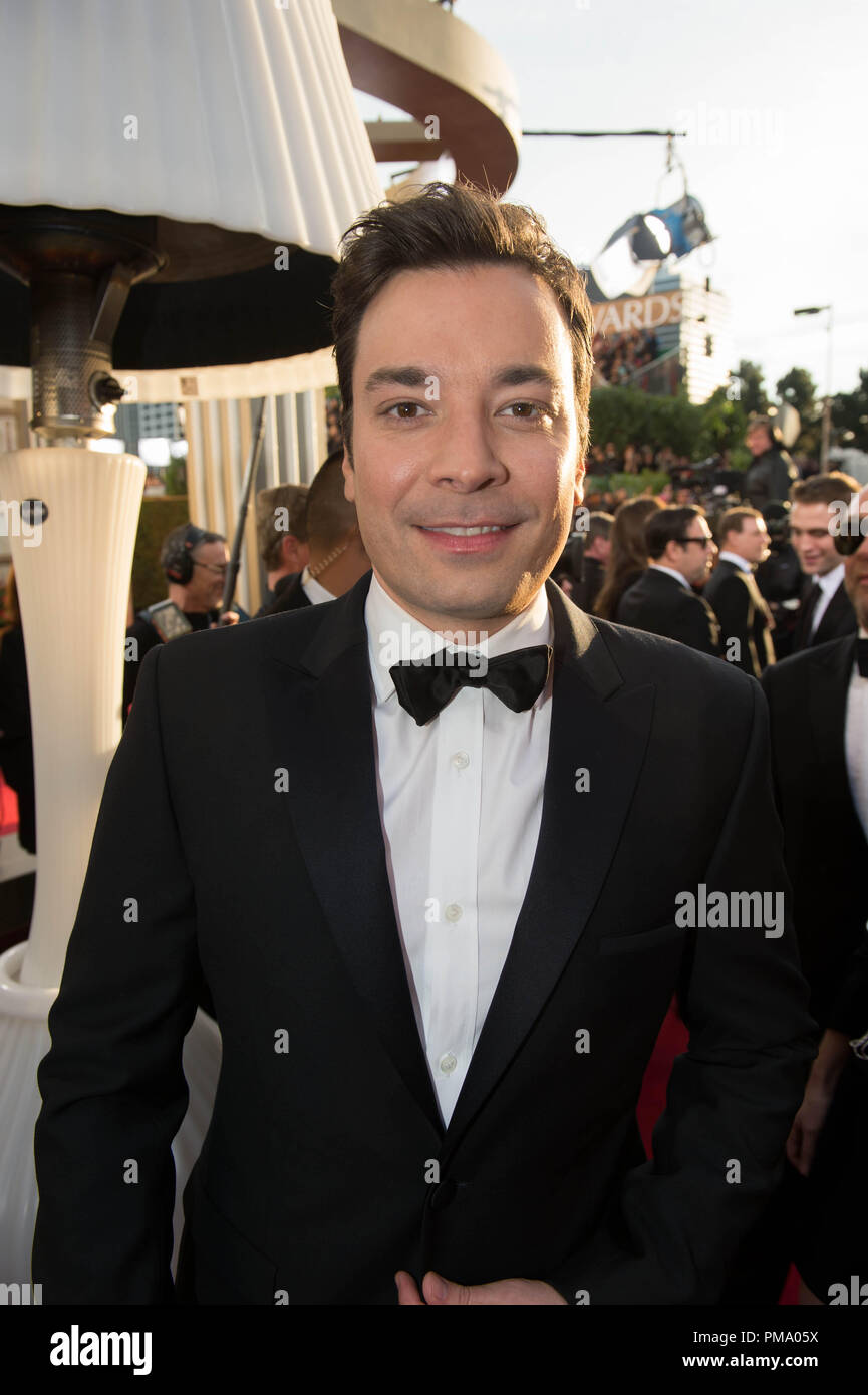 TV personality Jimmy Fallon attends the 70th Annual Golden Globes ...