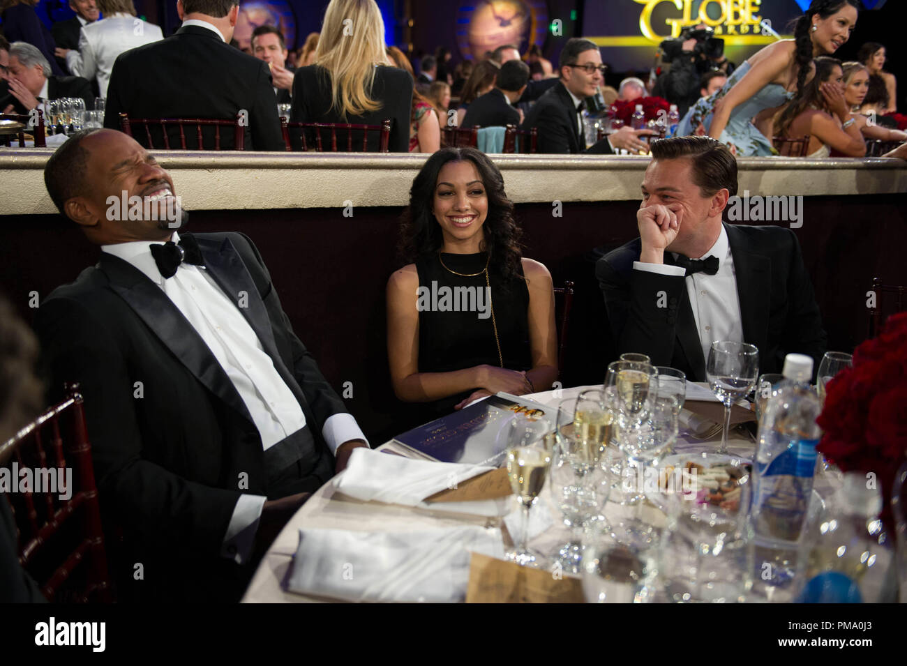 Jamie Foxx , Corinne Bishop and Leonardo DiCaprio at the 70th Annual ...