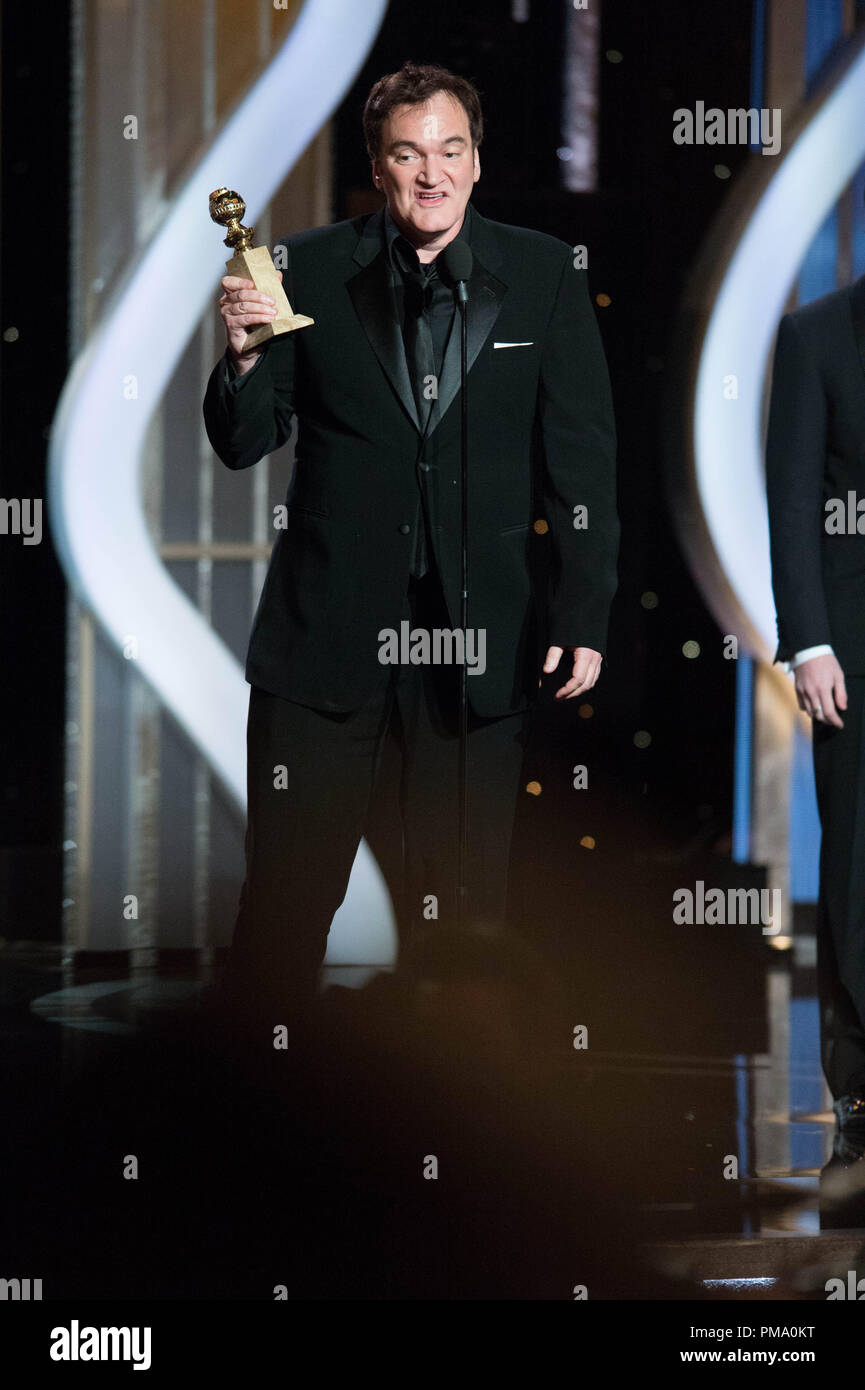 The Golden Globe is awarded to Quentin Tarantino for BEST SCREENPLAY ...