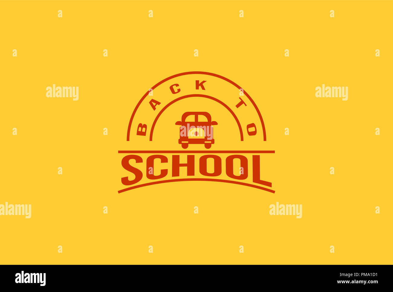 Back to school vector concept icon illustration - Back to school logo ...