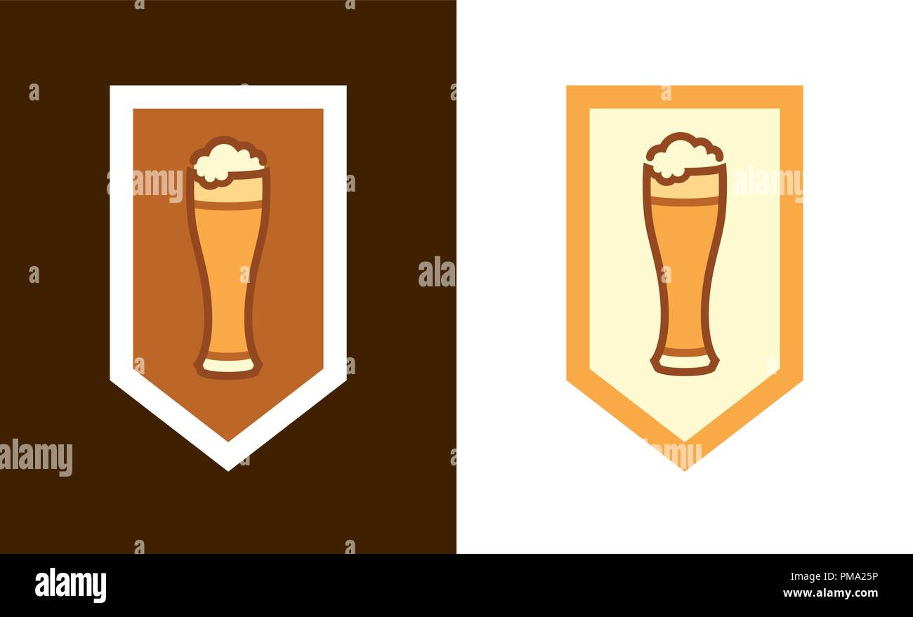 Vector beer glass cup Stock Vector Images - Alamy