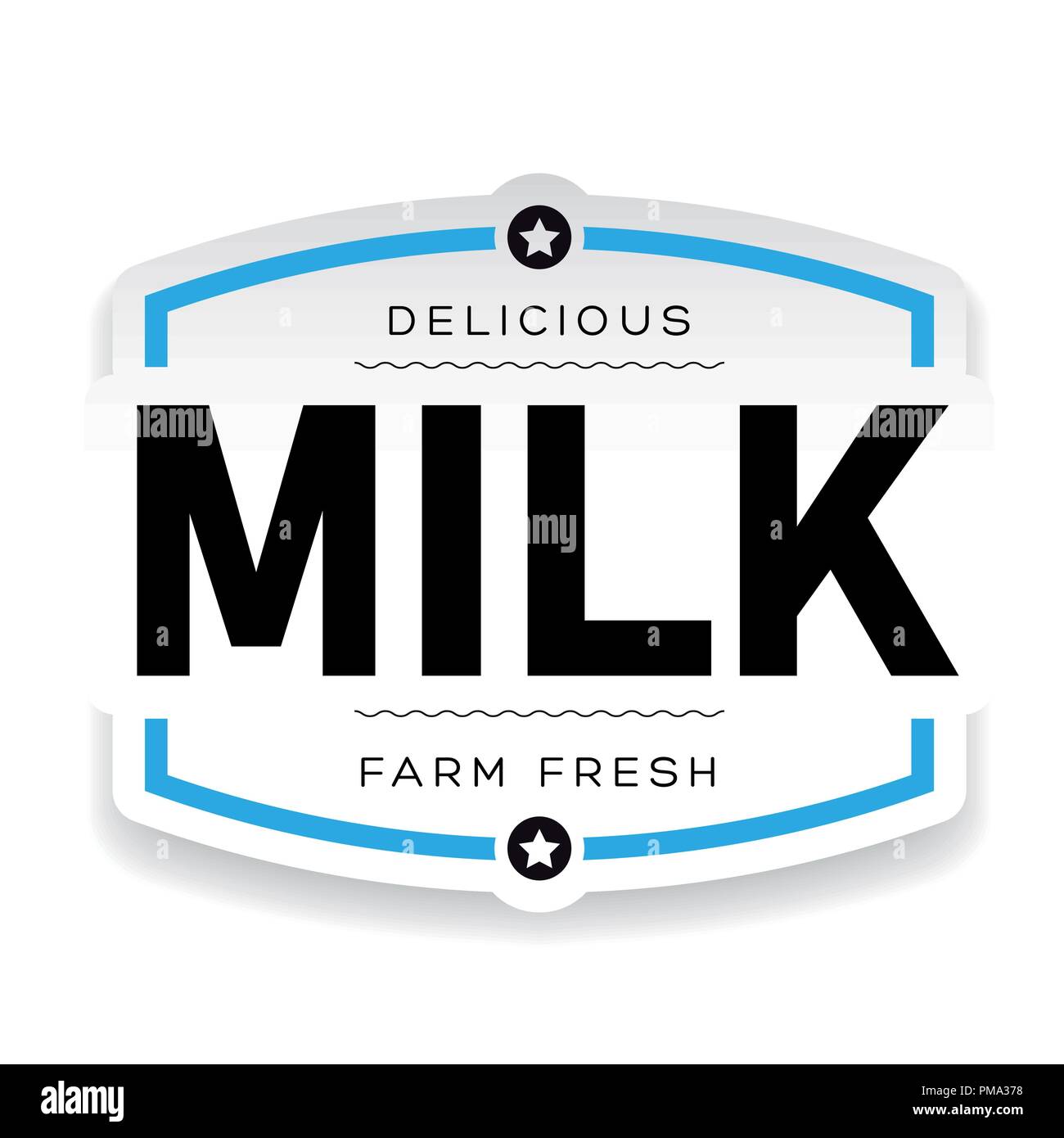 Drink logo Milk vintage vector Stock Vector Image & Art - Alamy