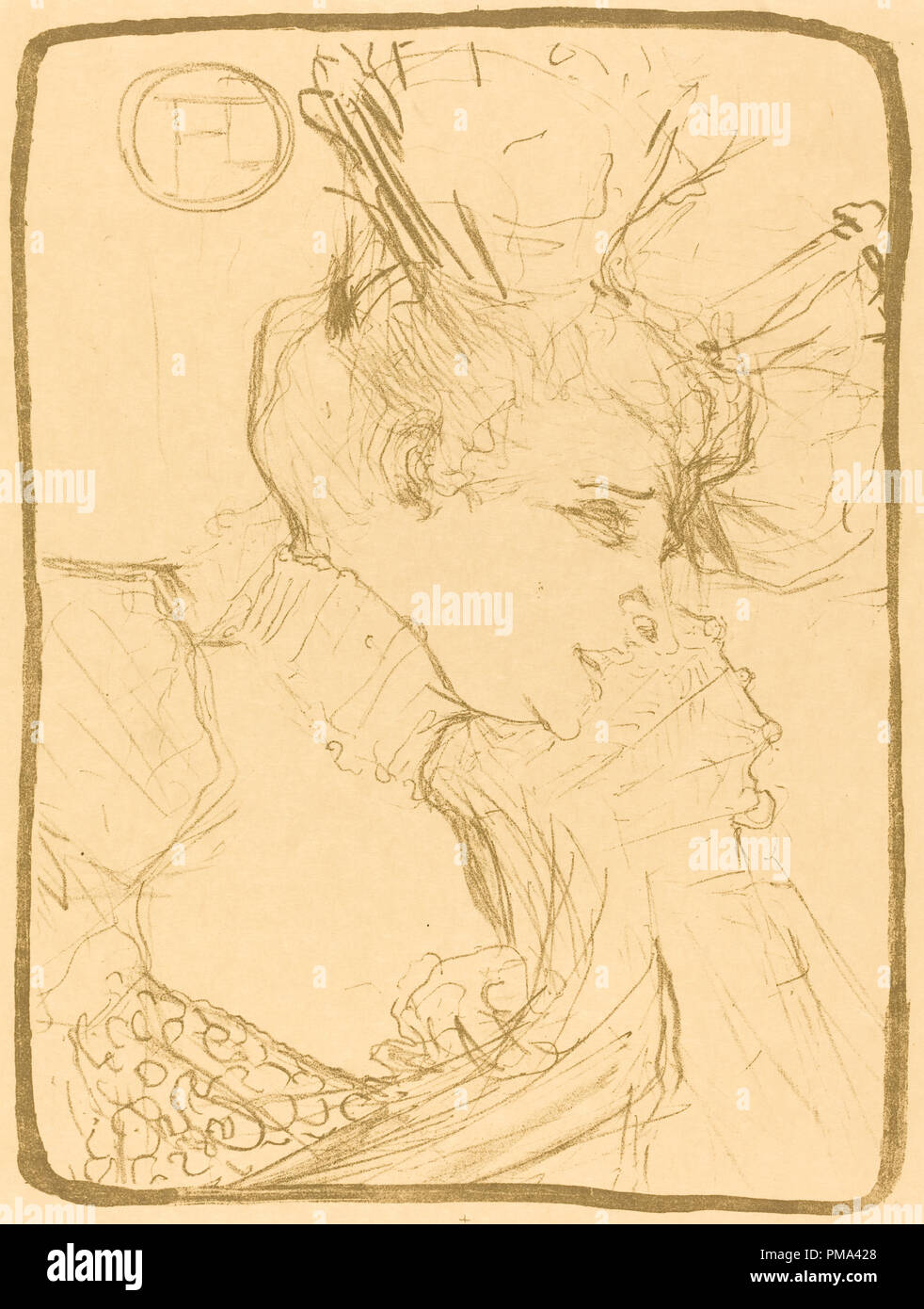 Bust of Mlle. Marcelle Lender (Mlle. Marcelle Lender, en buste). Dated ...