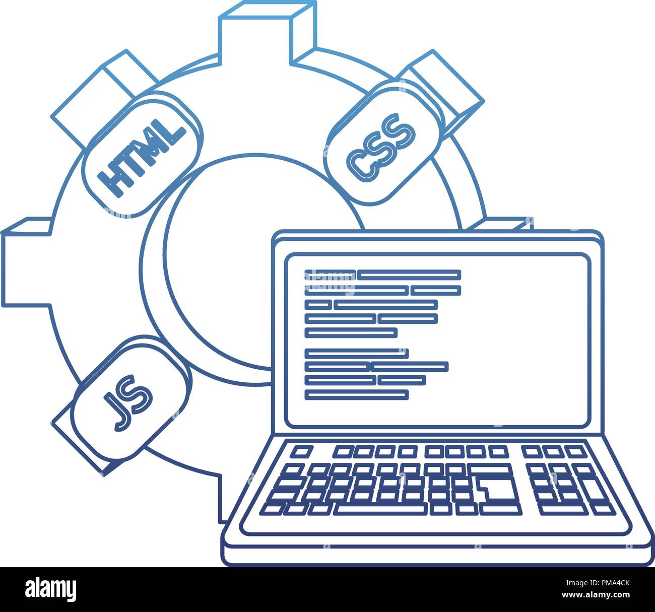 Process gear cloud computer Stock Vector Images - Alamy