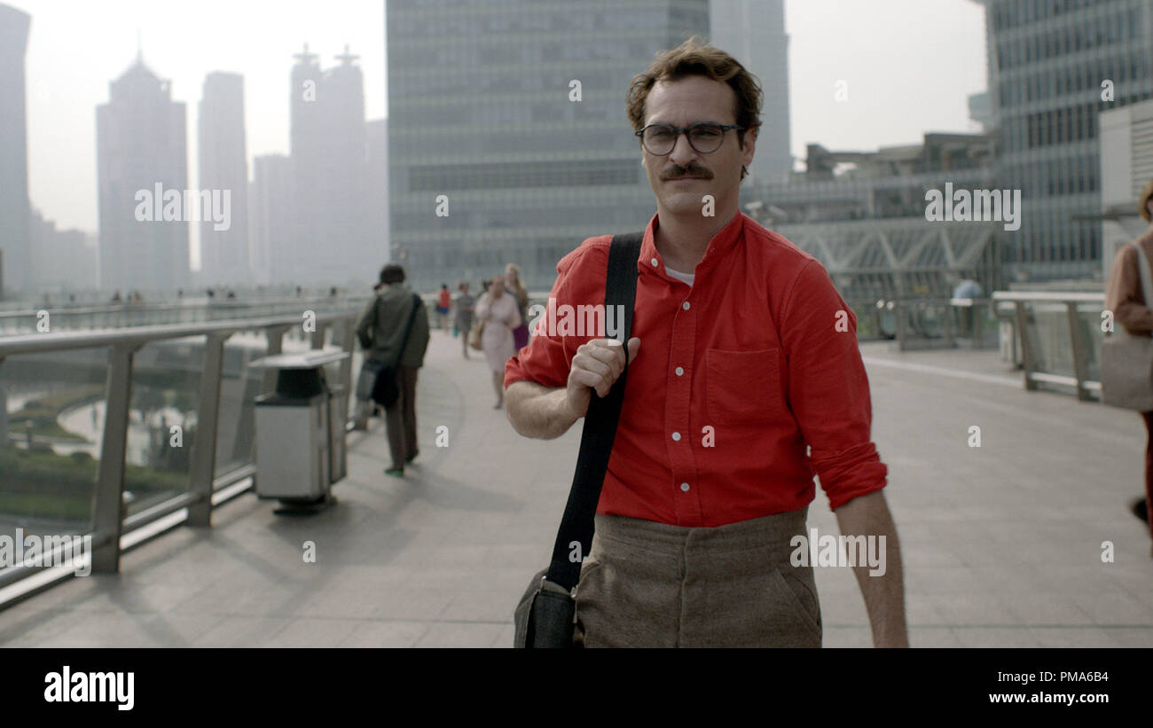JOAQUIN PHOENIX as Theodore in the romantic drama "HER," directed by ...