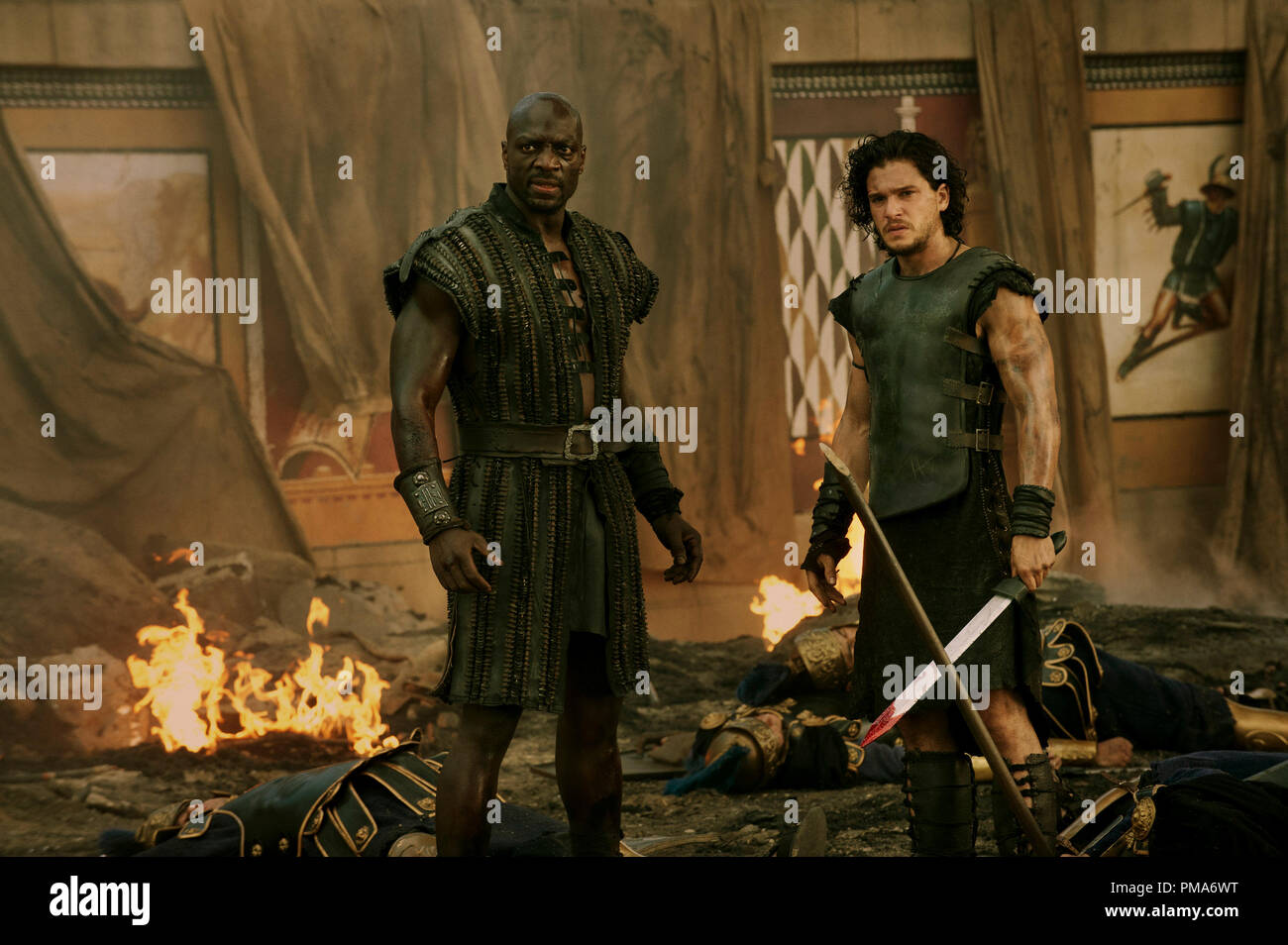 Milo (Kit Harington) and Atticus (Adewele Akinnouye-Agbaje) in TriStar ...