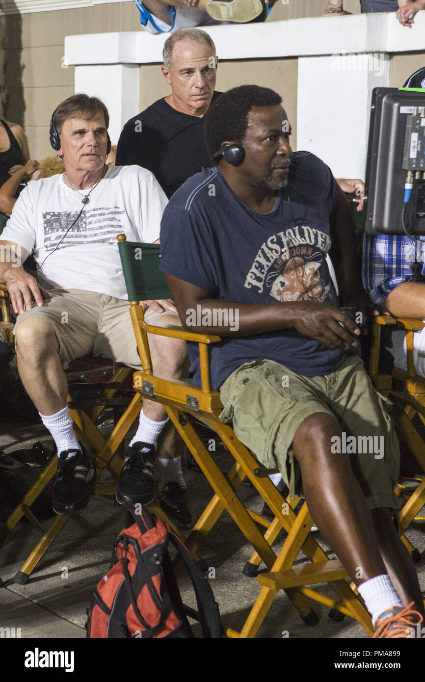 Director Thomas Carter (right), Producer David Zelon and coach Bob ...