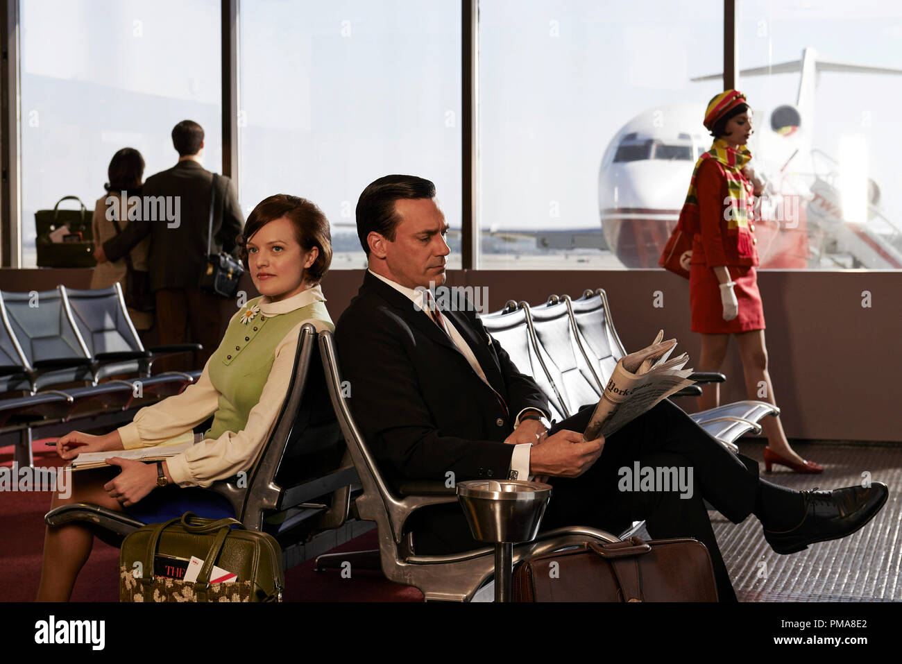 Peggy Olson (Elisabeth Moss) and Don Draper (Jon Hamm) - MAD MEN Season ...