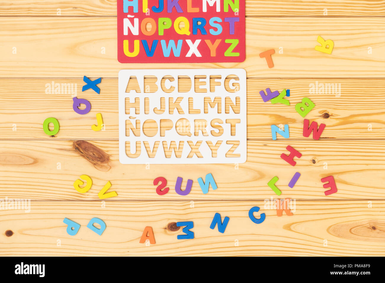 Education primary letters alphabet hi-res stock photography and images ...