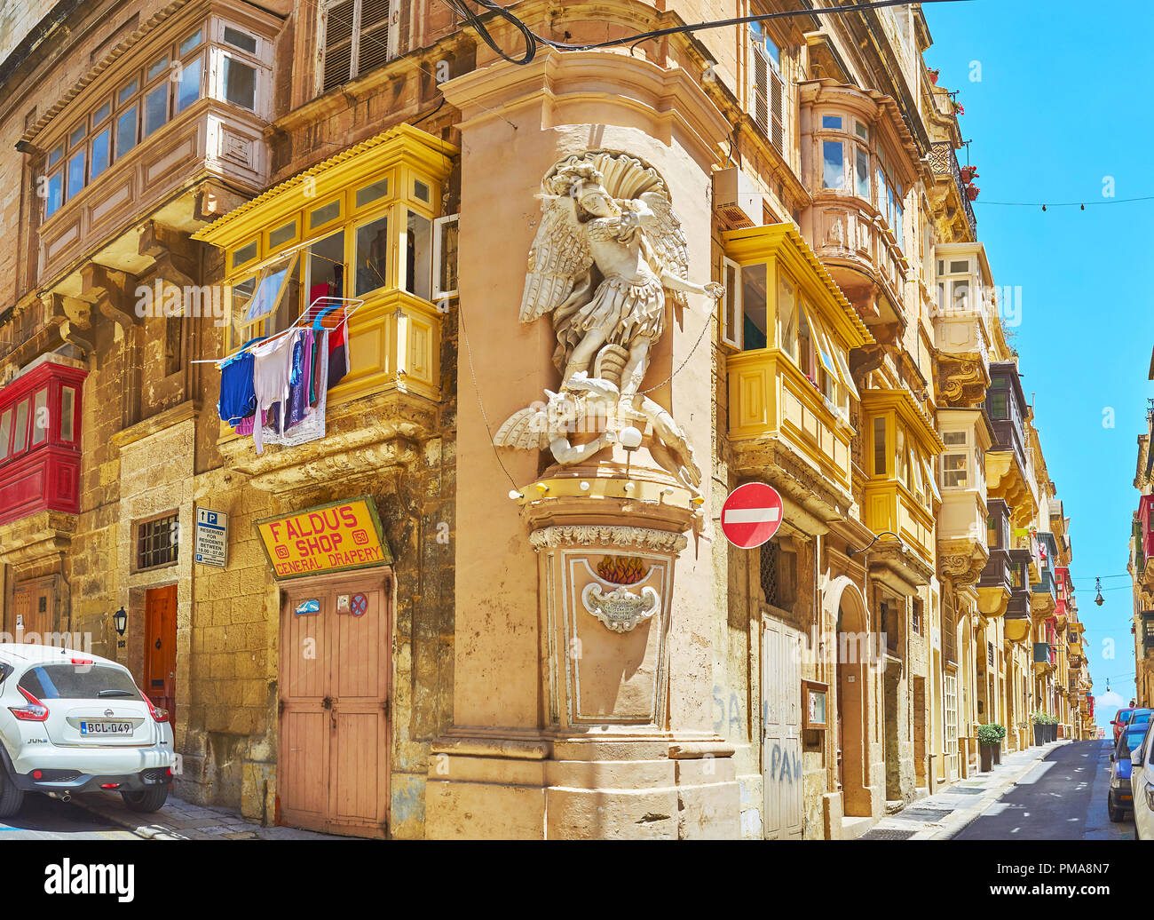 Valletta malta street ursula hi-res stock photography and images - Alamy