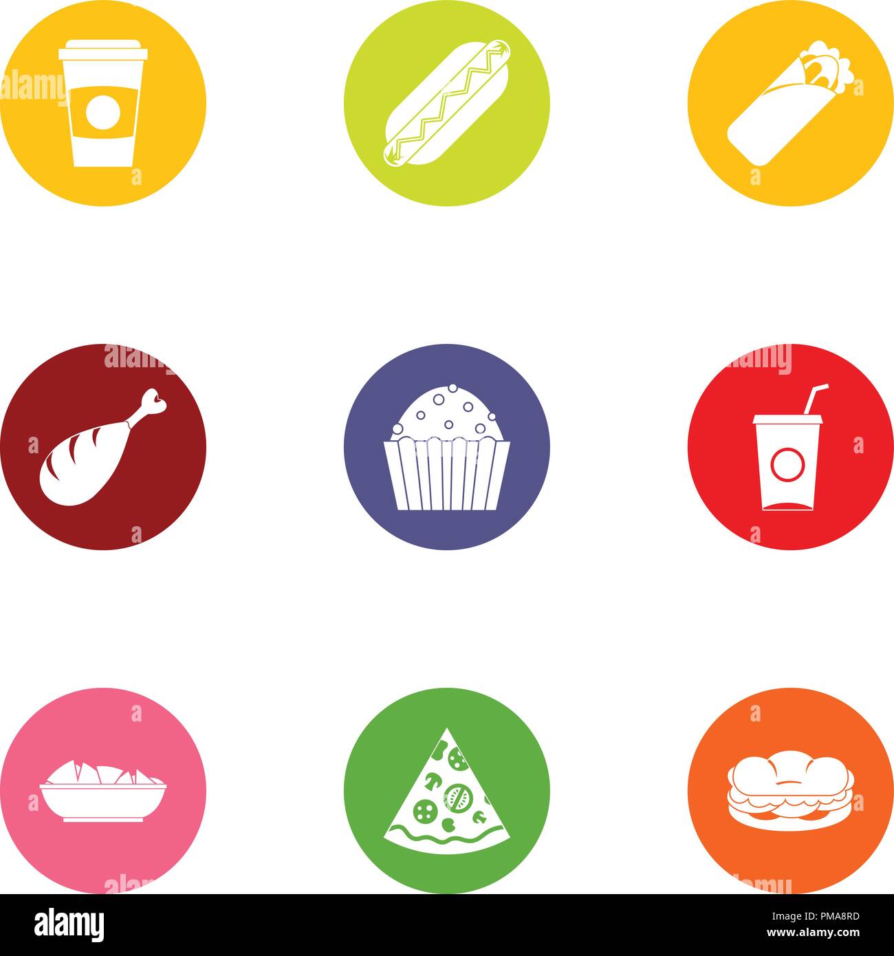 Chicken chunk Stock Vector Images - Alamy