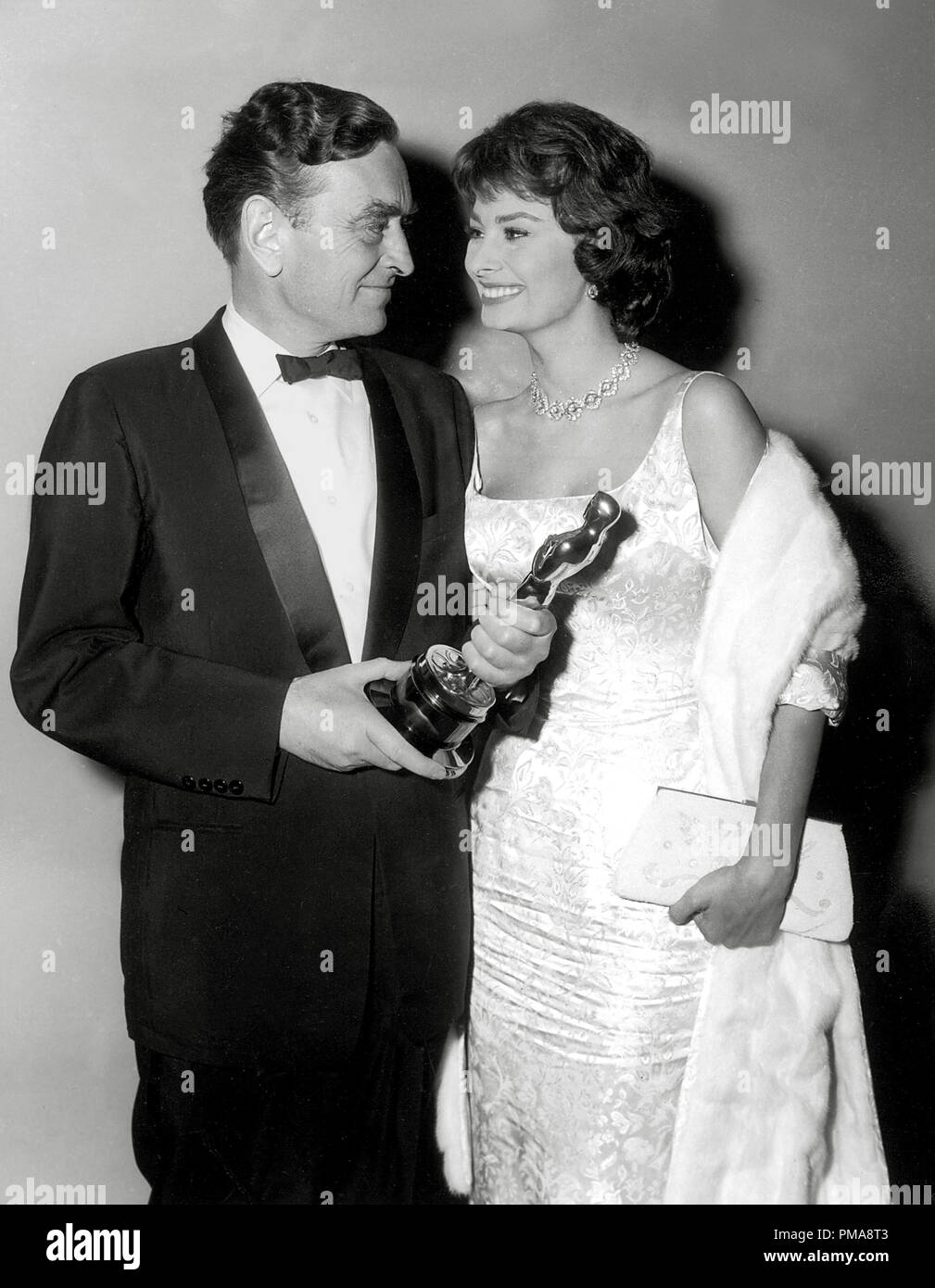 David Lean and Sophia Loren at the 30th Annual Academy Awards, 1958 ...