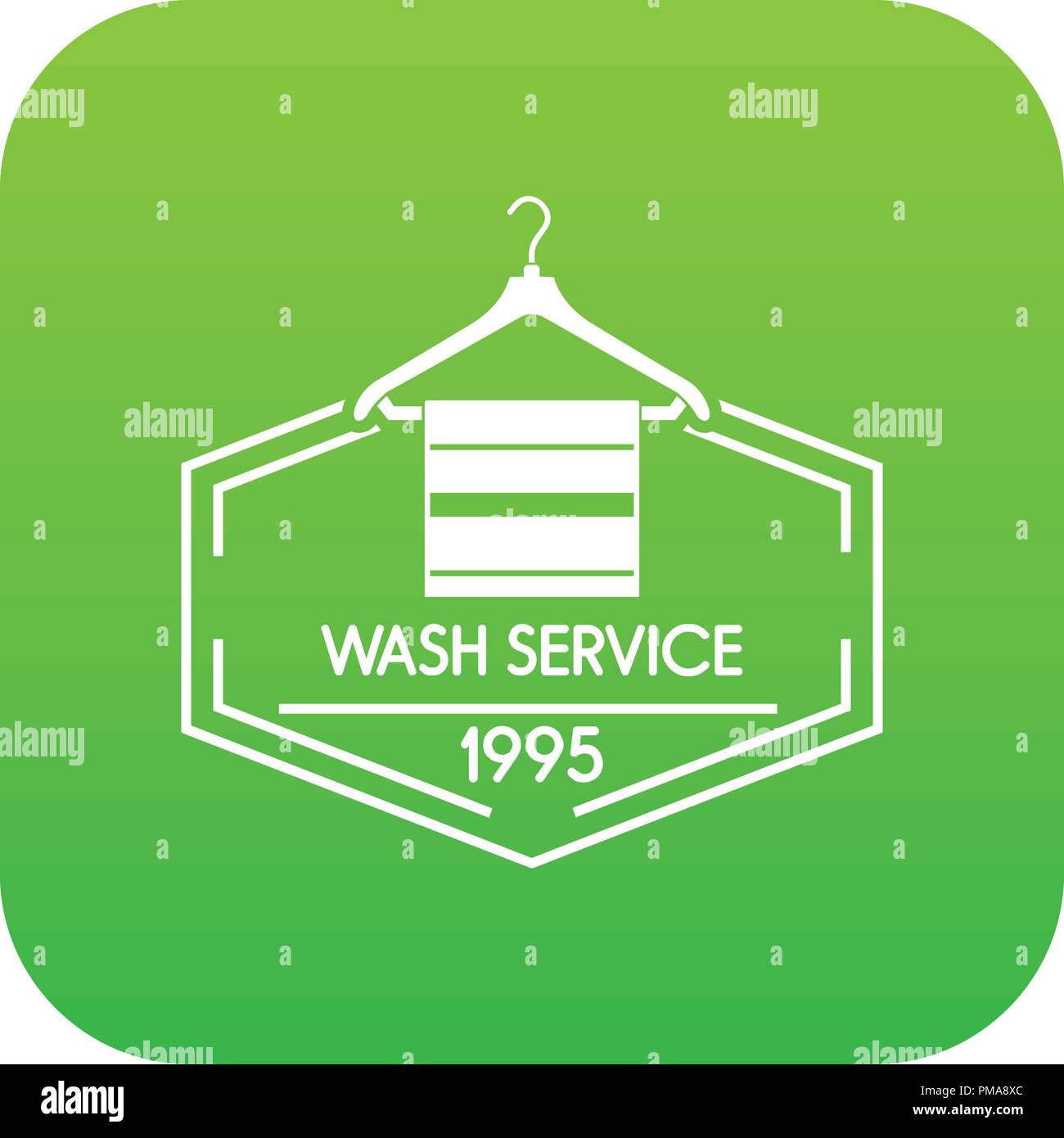 Wash service icon green vector Stock Vector Image & Art - Alamy