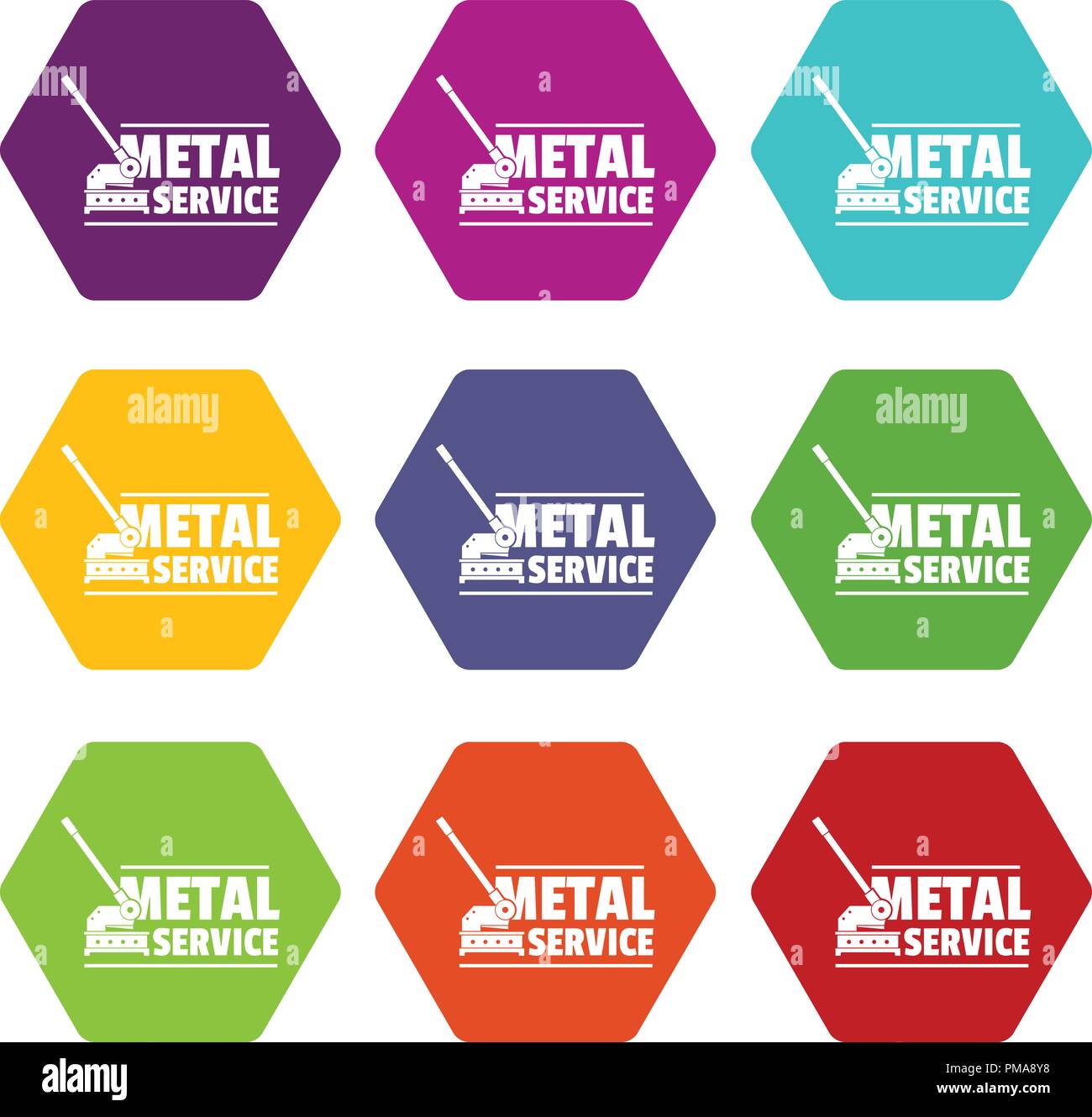 Maintenance icons set 9 vector Stock Vector Image & Art - Alamy