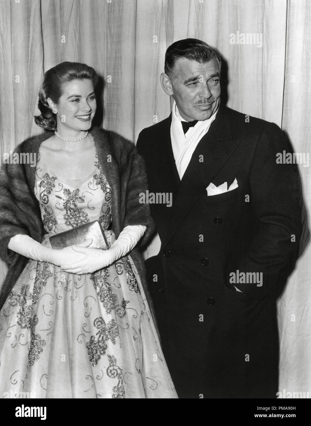 Grace Kelly and Clark Gable at the 26th Annual Academy Awards, 1954 ...