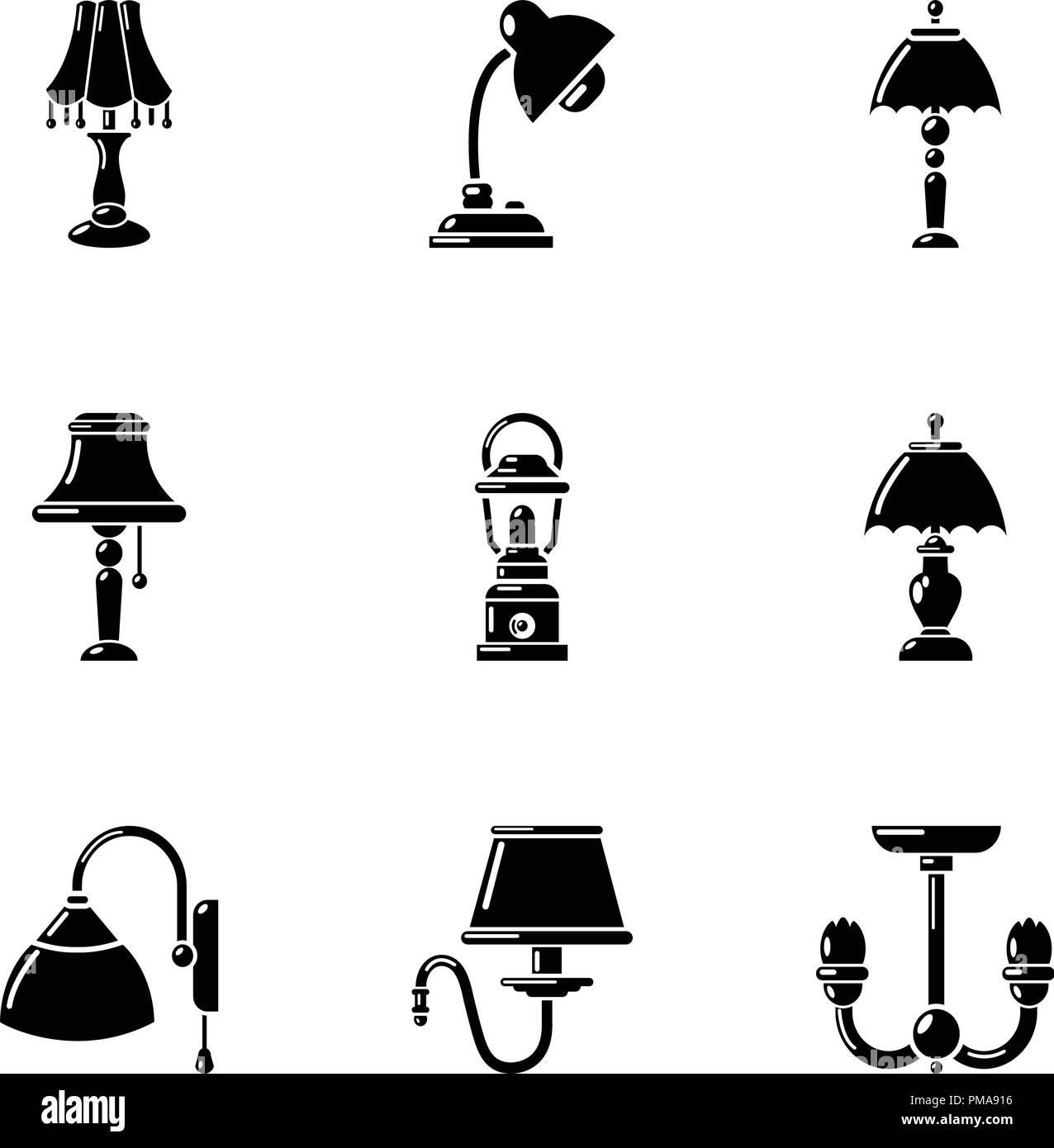 Flare icons set, simple style Stock Vector Image & Art - Alamy