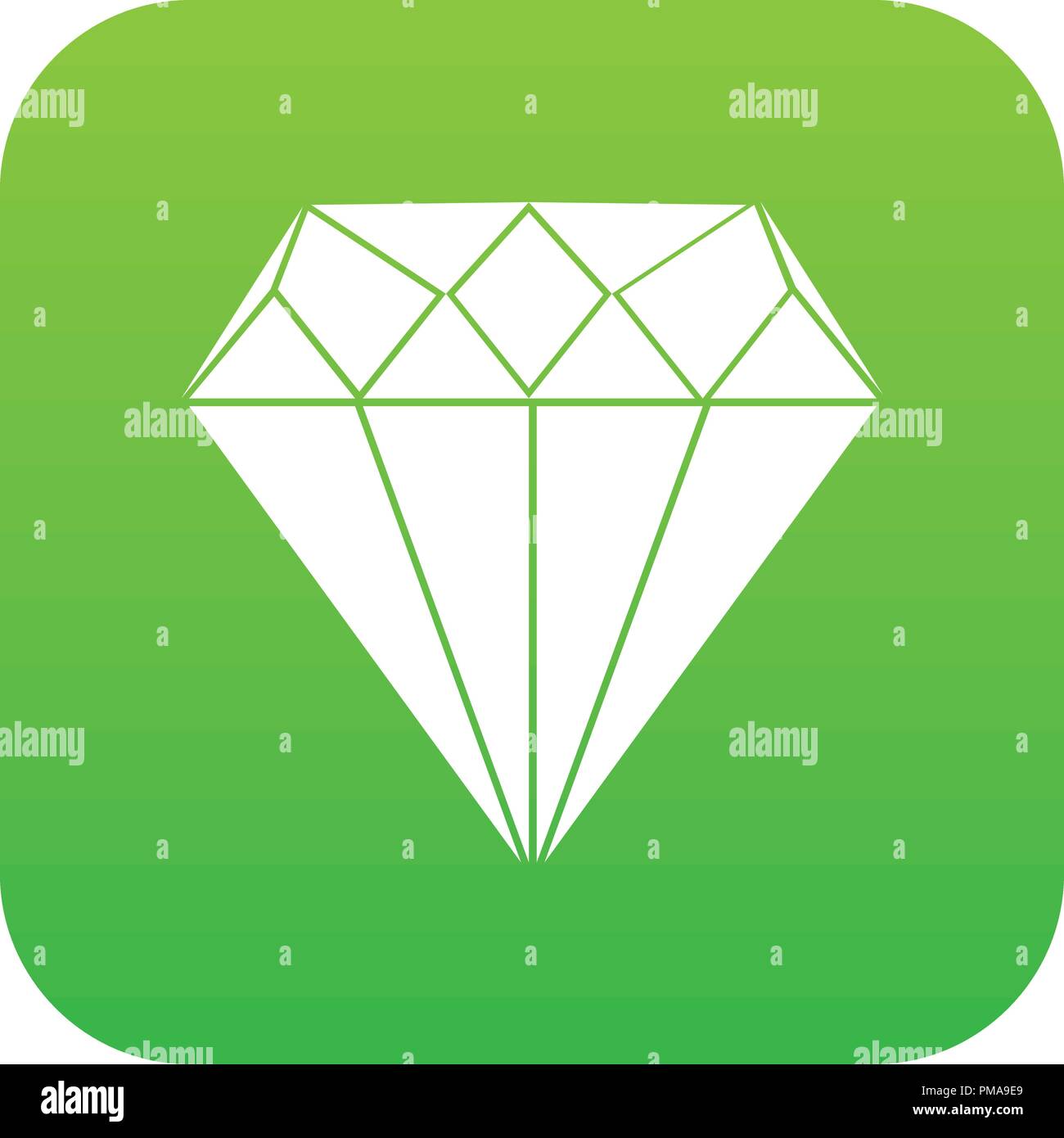 Diamond icon digital green Stock Vector Image & Art - Alamy