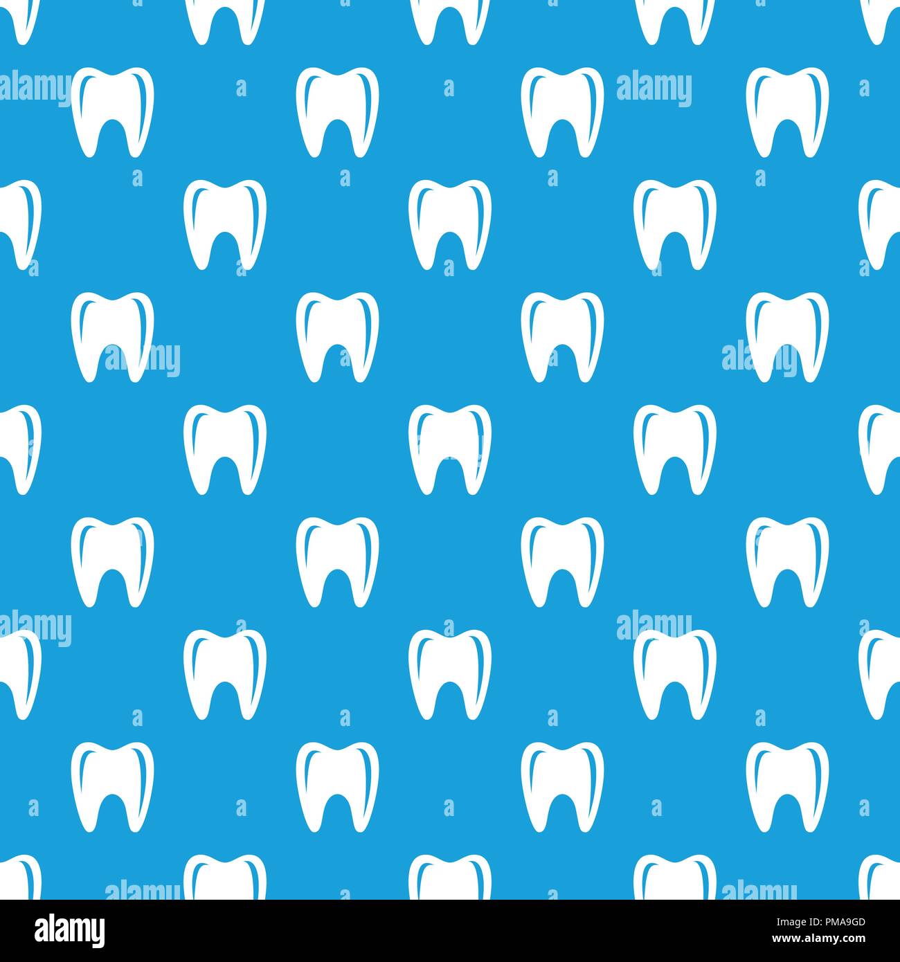Tooth in mouth pattern vector seamless blue Stock Vector Image & Art ...