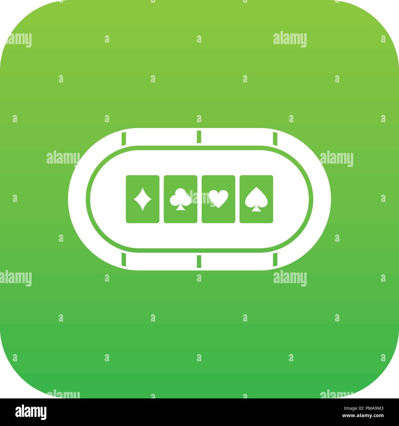 Poker table icon digital green Stock Vector Image & Art - Alamy