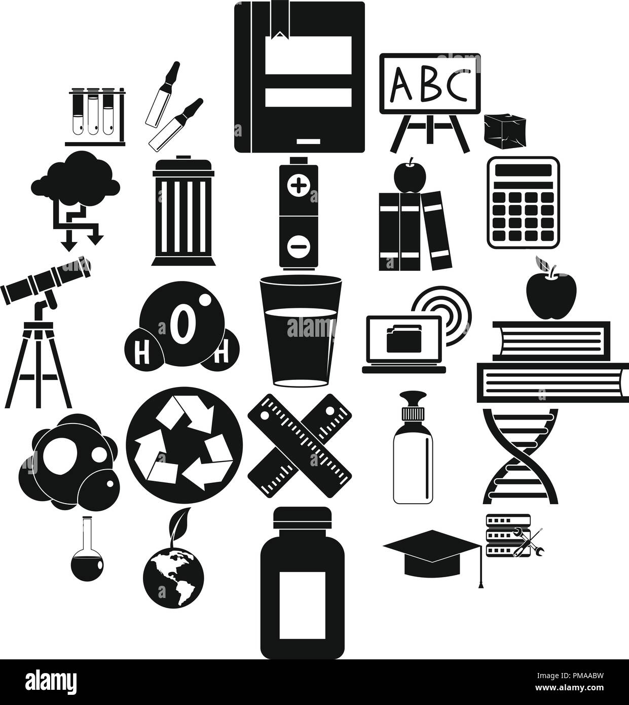 Element icons set, simple style Stock Vector Image & Art - Alamy