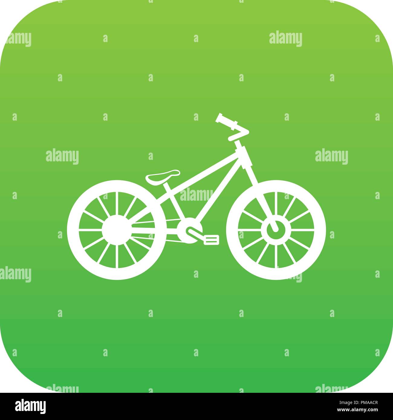 Bike icon digital green Stock Vector Image & Art - Alamy