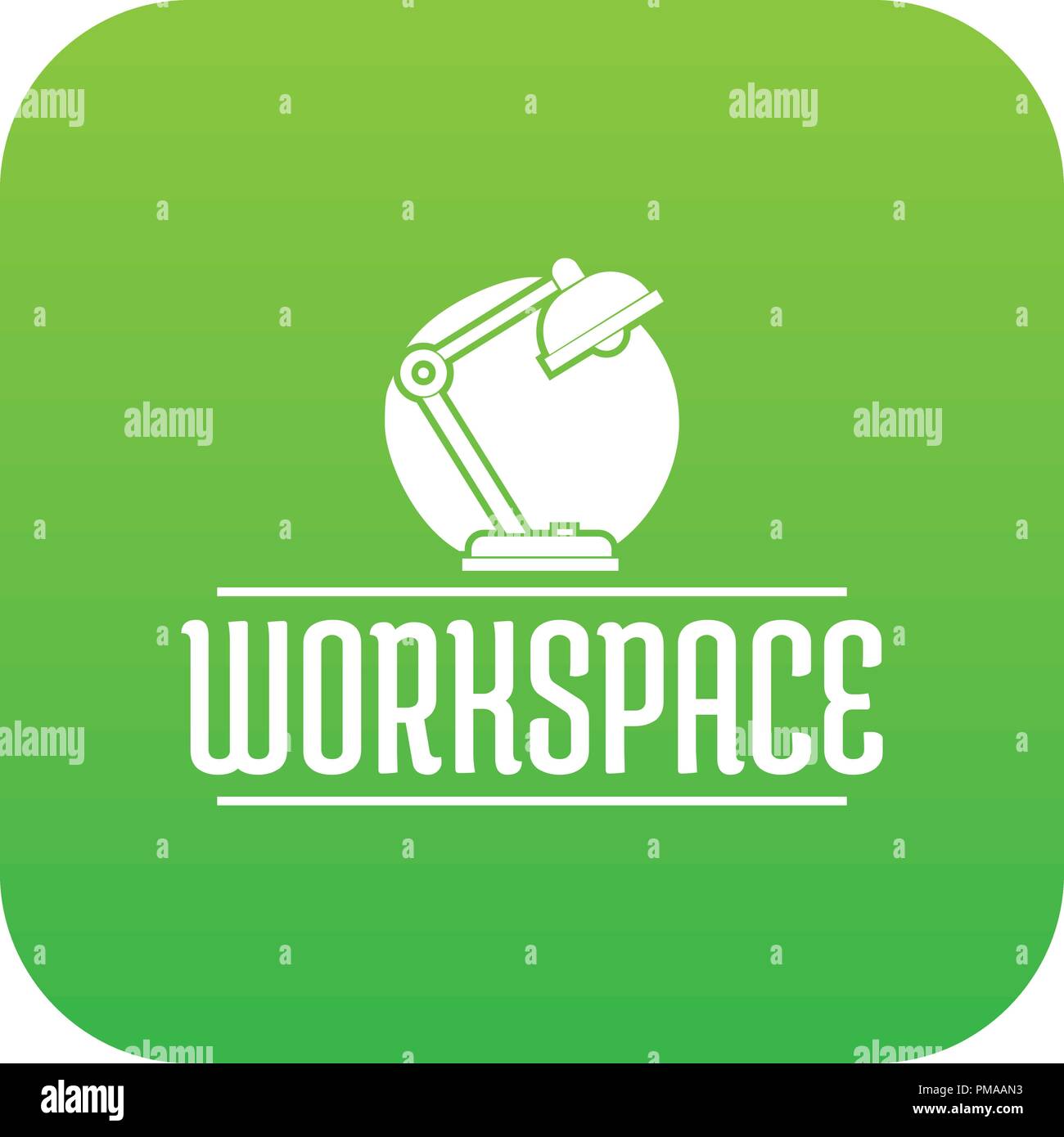 Workspace icon green vector Stock Vector Image & Art - Alamy