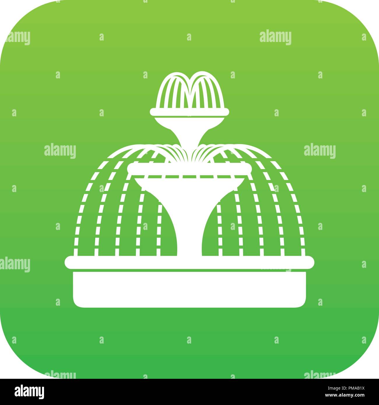 Fountain icon green vector Stock Vector Image & Art - Alamy