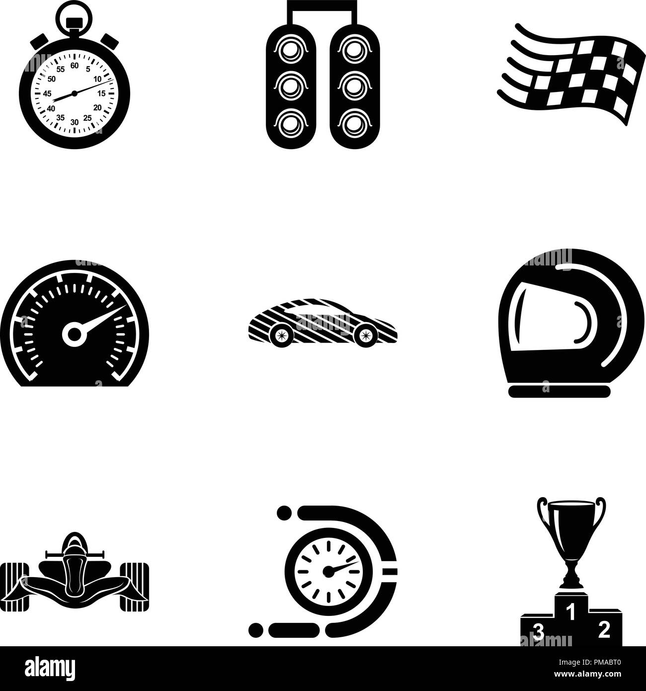 Rally icons set, simple style Stock Vector Image & Art - Alamy