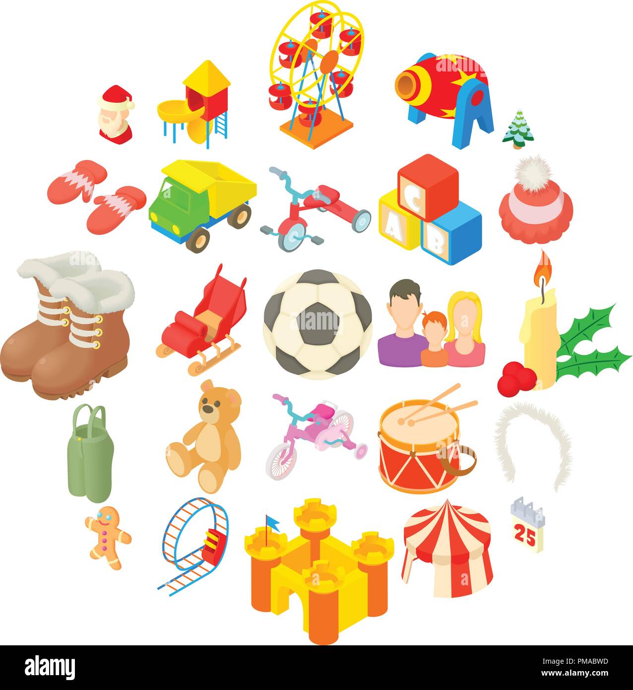 Papoose icons set, cartoon style Stock Vector Image & Art - Alamy