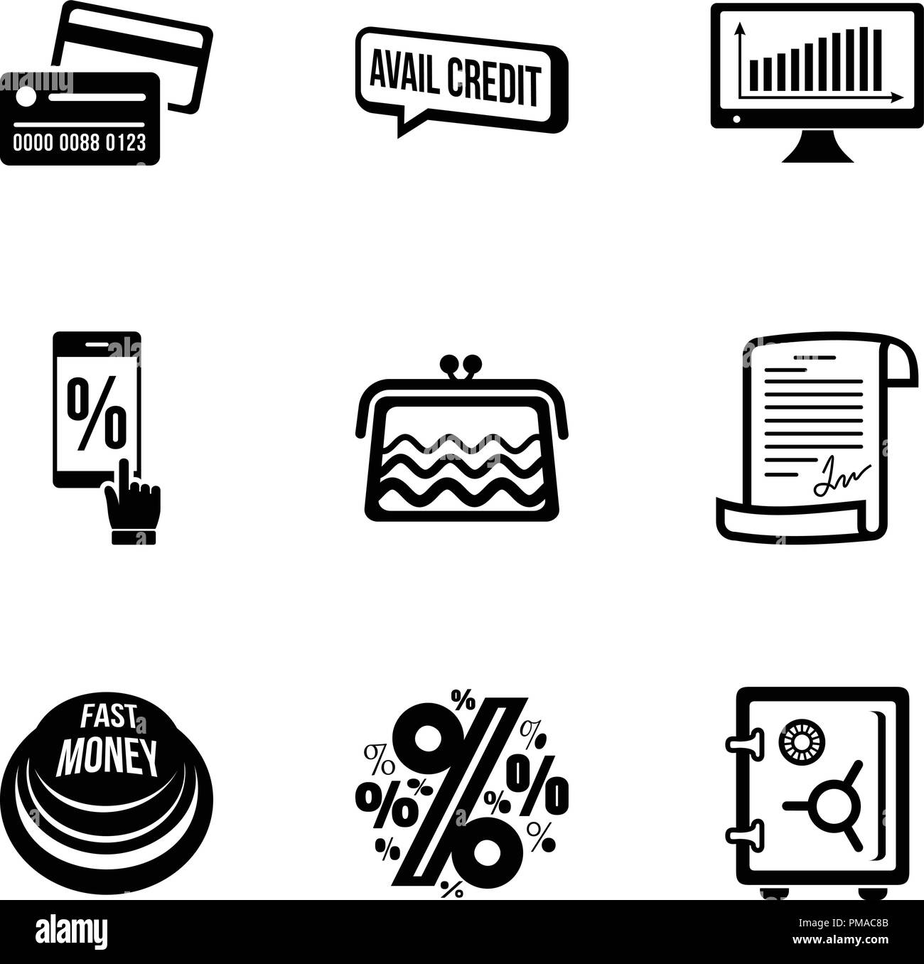 Cash difference icons set, simple style Stock Vector Image & Art - Alamy