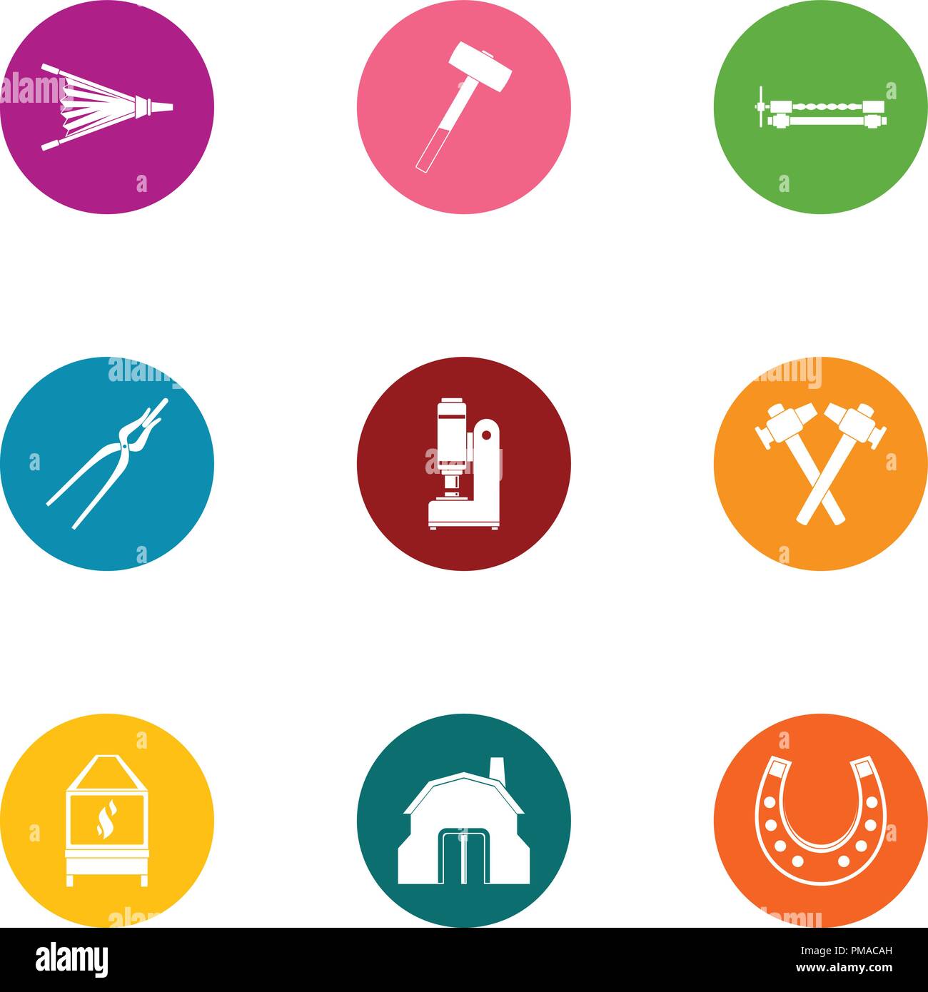 Grasshopper icons set, flat style Stock Vector Image & Art - Alamy