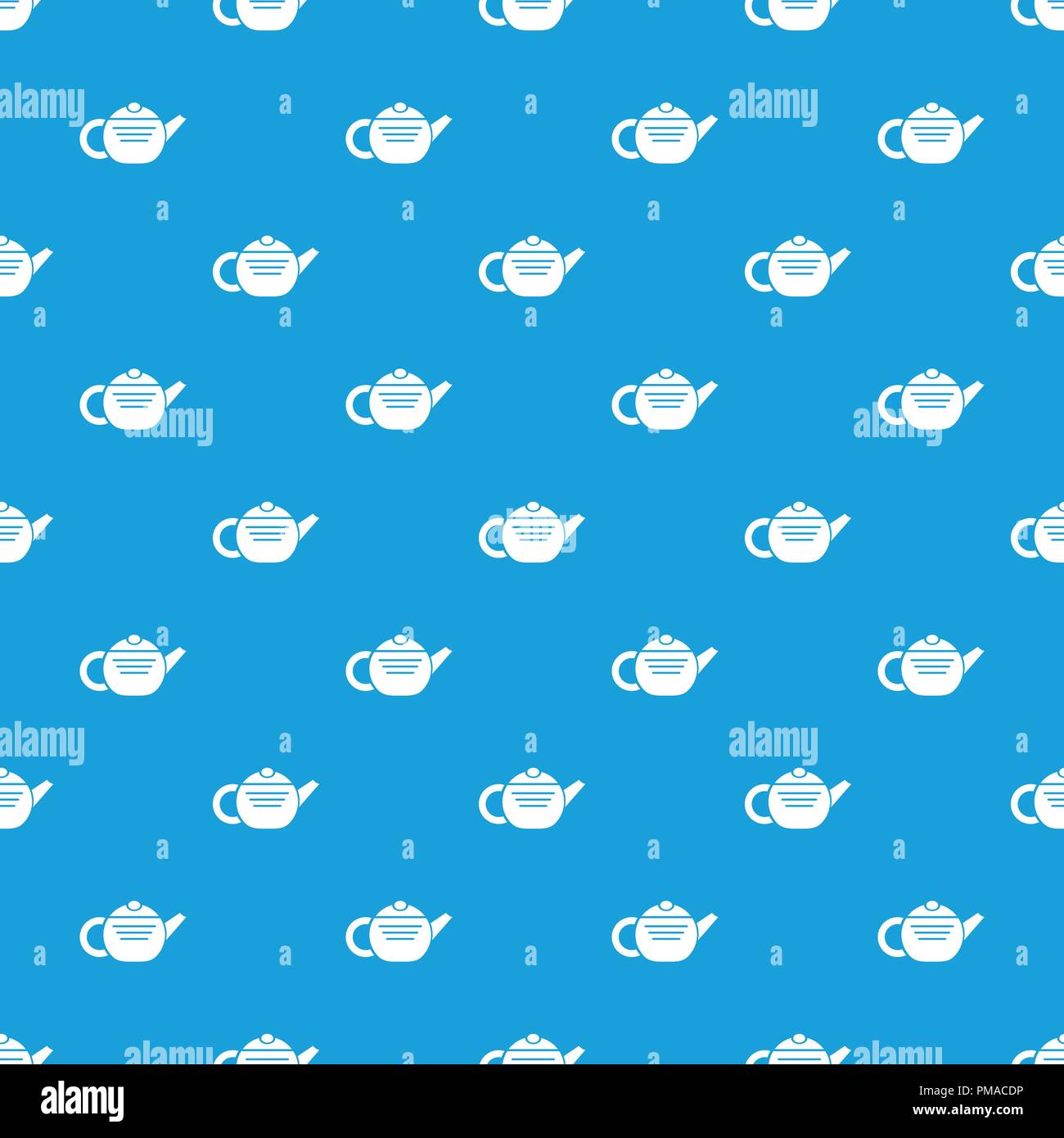 Chinese teapot pattern vector seamless blue Stock Vector Image & Art ...