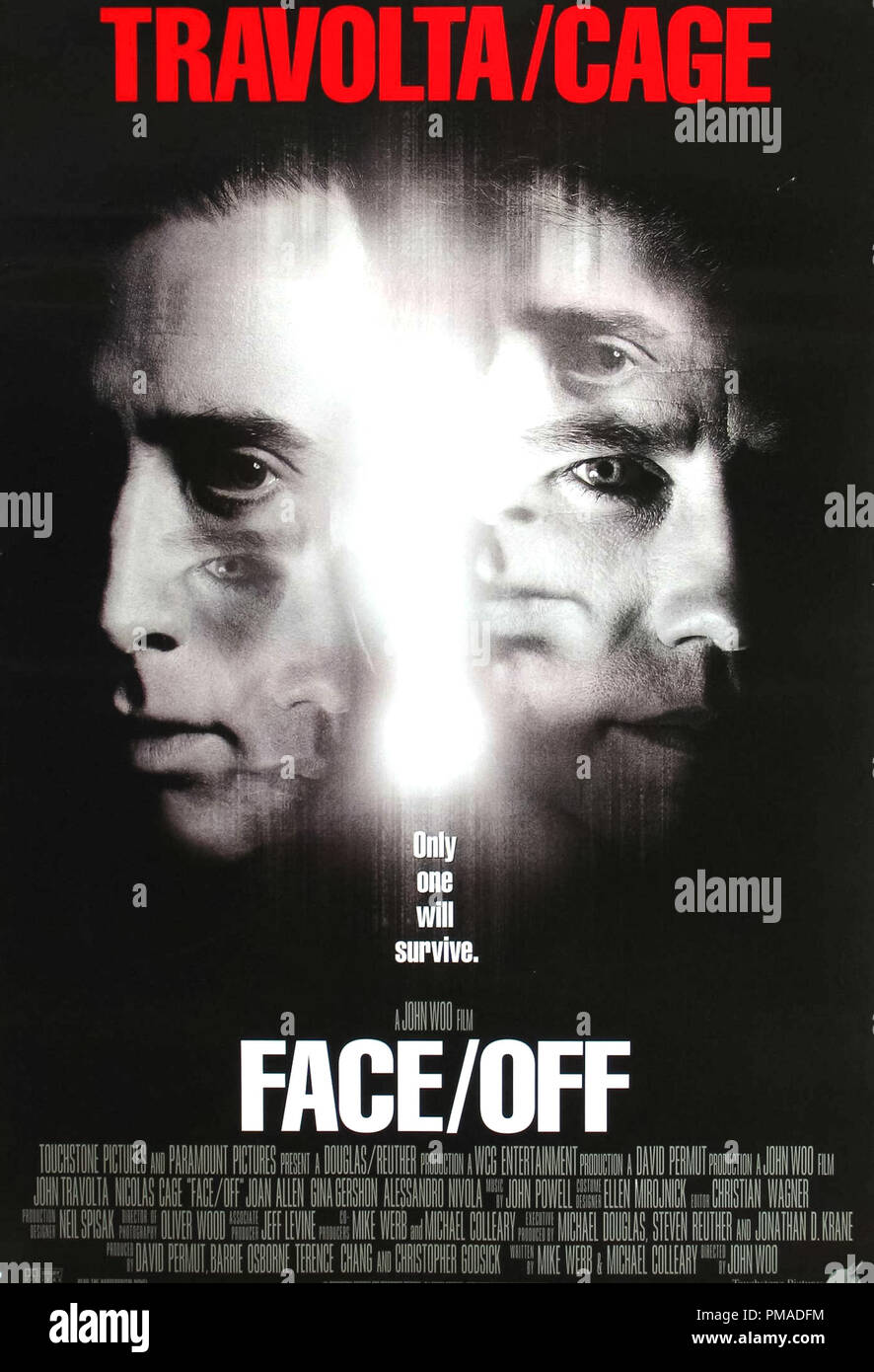 "Face/Off" - US Poster 1997 Touchstone Pictures John Travolta, Nicolas ...