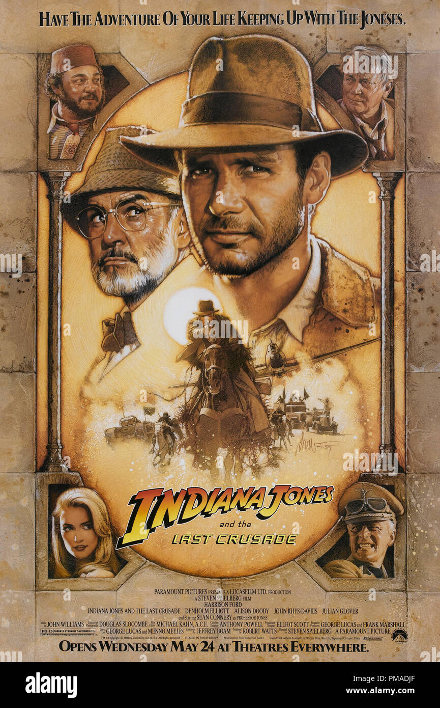 Indiana jones poster 1989 hi-res stock photography and images - Alamy