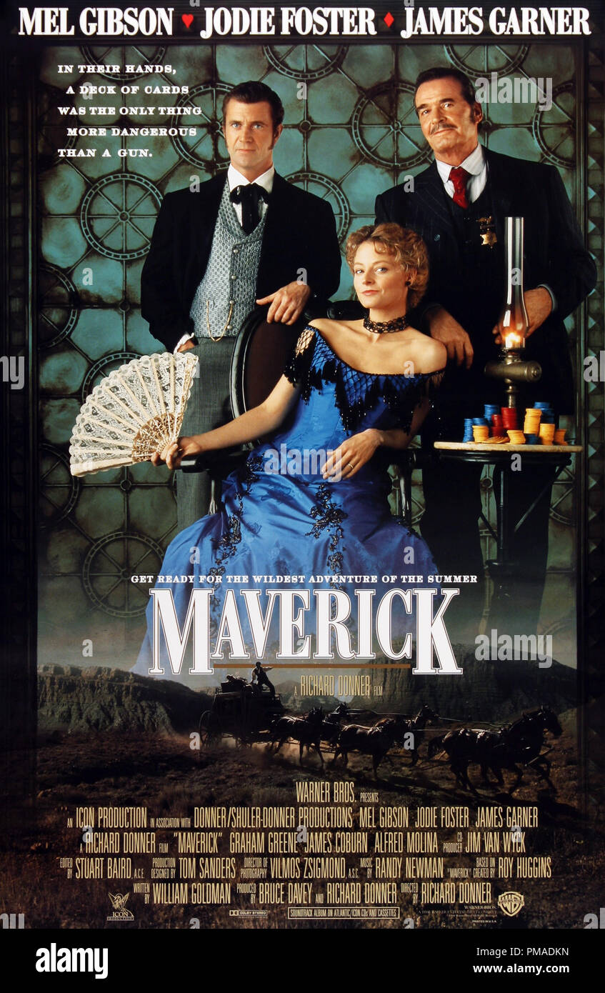 Maverick 1994 jodie mel gibson hi-res stock photography and images - Alamy