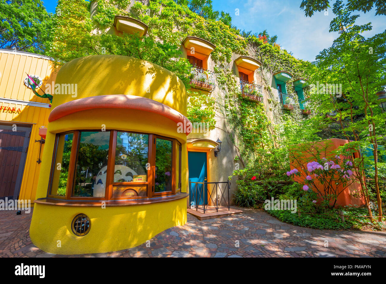 Tokyo, Japan - April 29 2018: Ghibli museum is a place that shows the ...
