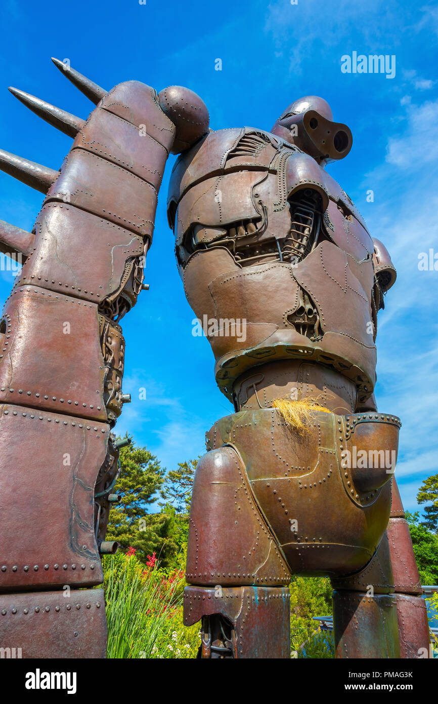 Tokyo, Japan - April 29 2018: Statue of the robot from the Studio ...