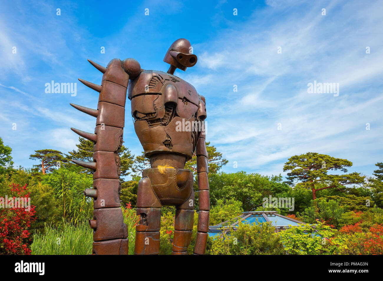 Tokyo, Japan - April 29 2018: Statue of the robot from the Studio ...