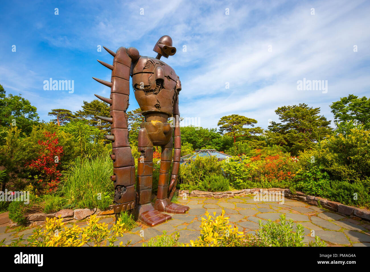 Tokyo, Japan - April 29 2018: Statue of the robot from the Studio ...