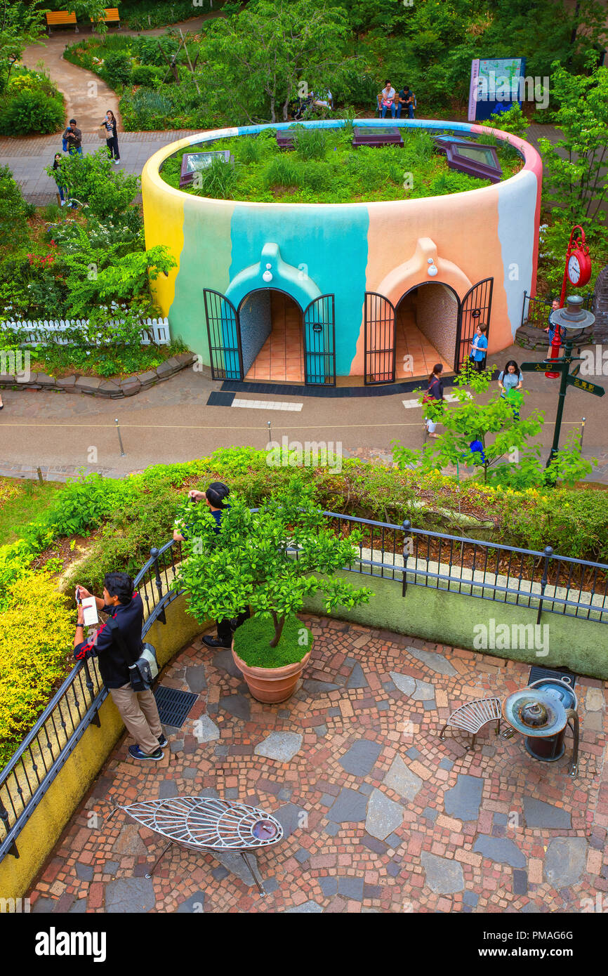 Tokyo, Japan - April 29 2018: Ghibli museum is a place that shows the ...