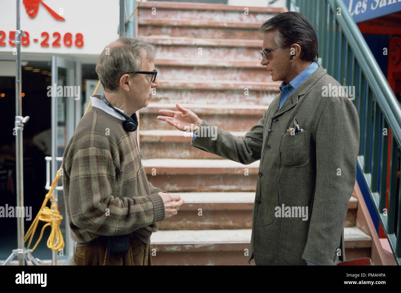 Writer, director and star WOODY ALLEN and actor GEORGE HAMILTON on the ...