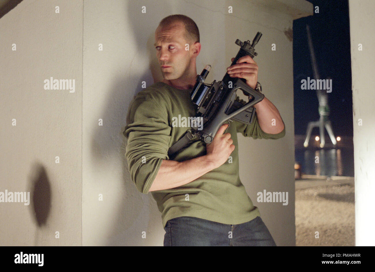 Frank (JASON STATHAM) readies for battle. "The Transporter" (2002 Stock ...
