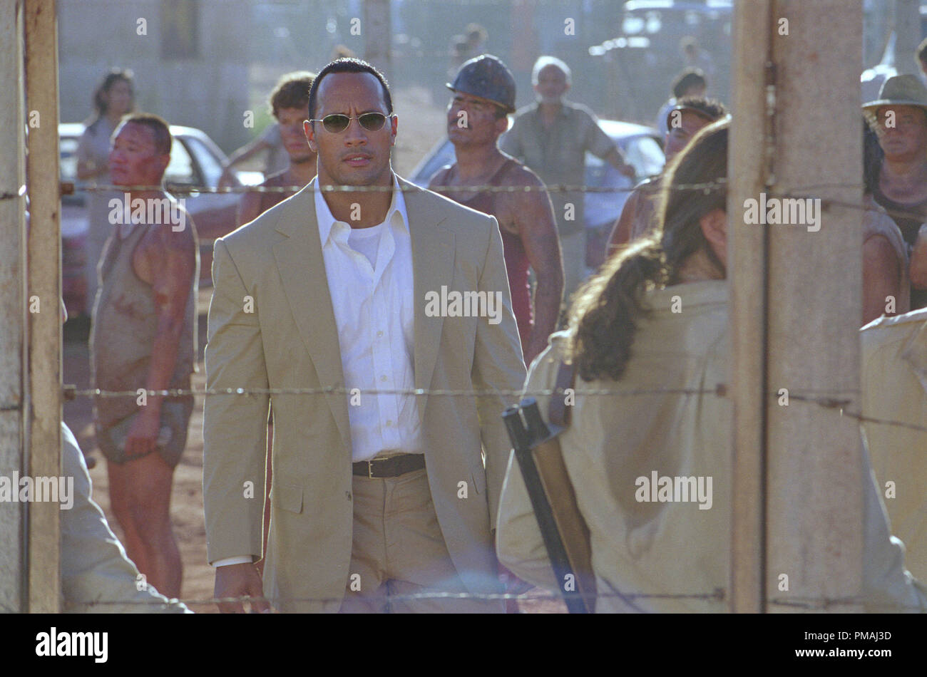 THE ROCK as Beck in the action-adventure The Rundown. 2003 Stock Photo ...