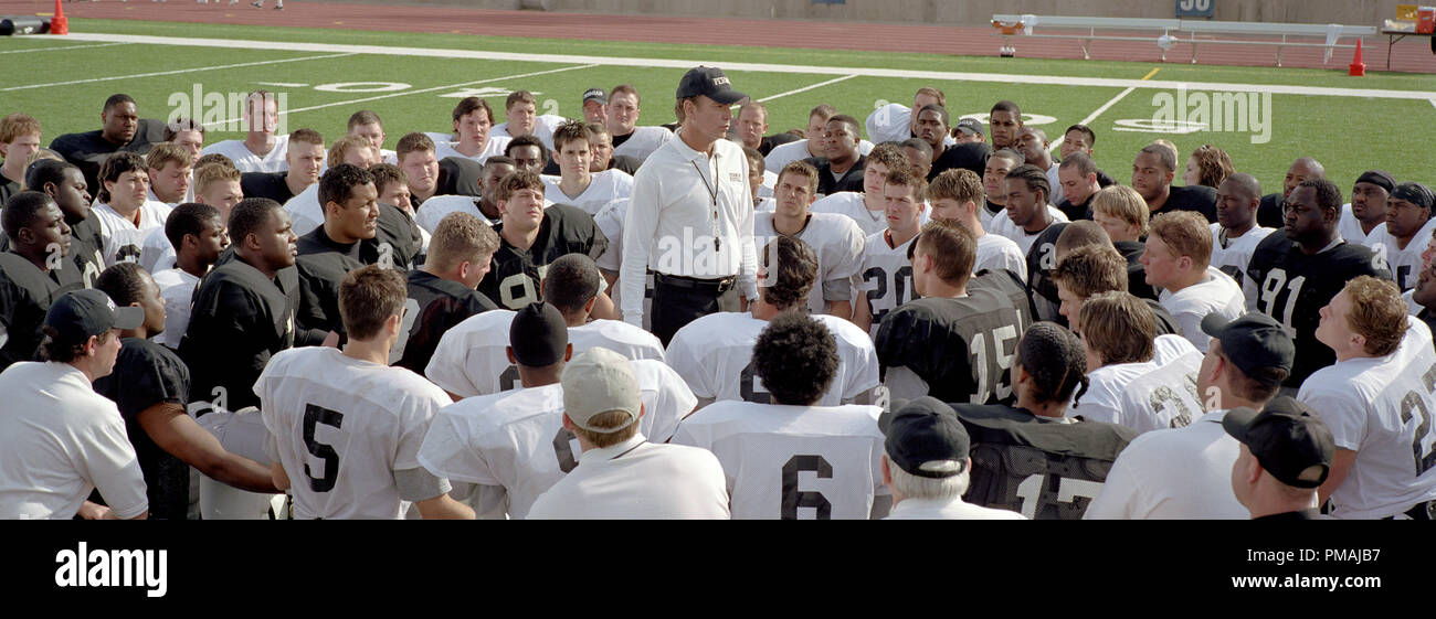 Coach Gary Gaines (BILLY BOB THORNTON) surrounded by the Permian High ...