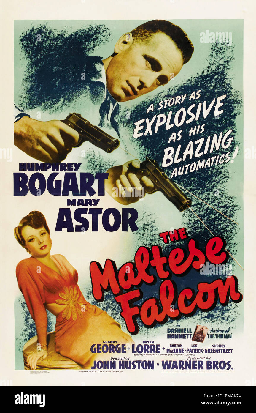 "The Maltese Falcon," (1941) Warner Bros. Poster File Reference # 33300 ...