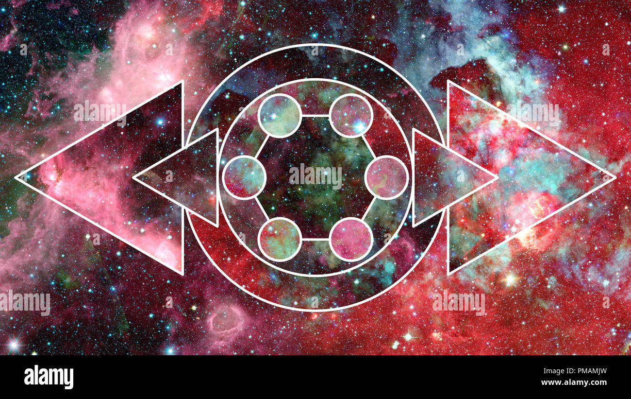 Space and geometry design. Minimal art concept. Abstract background ...